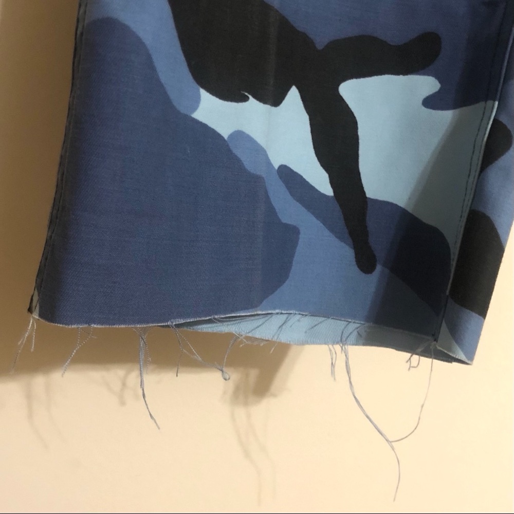 Uo Vintage Rothco Blue Camo Bdu Pants - Gem